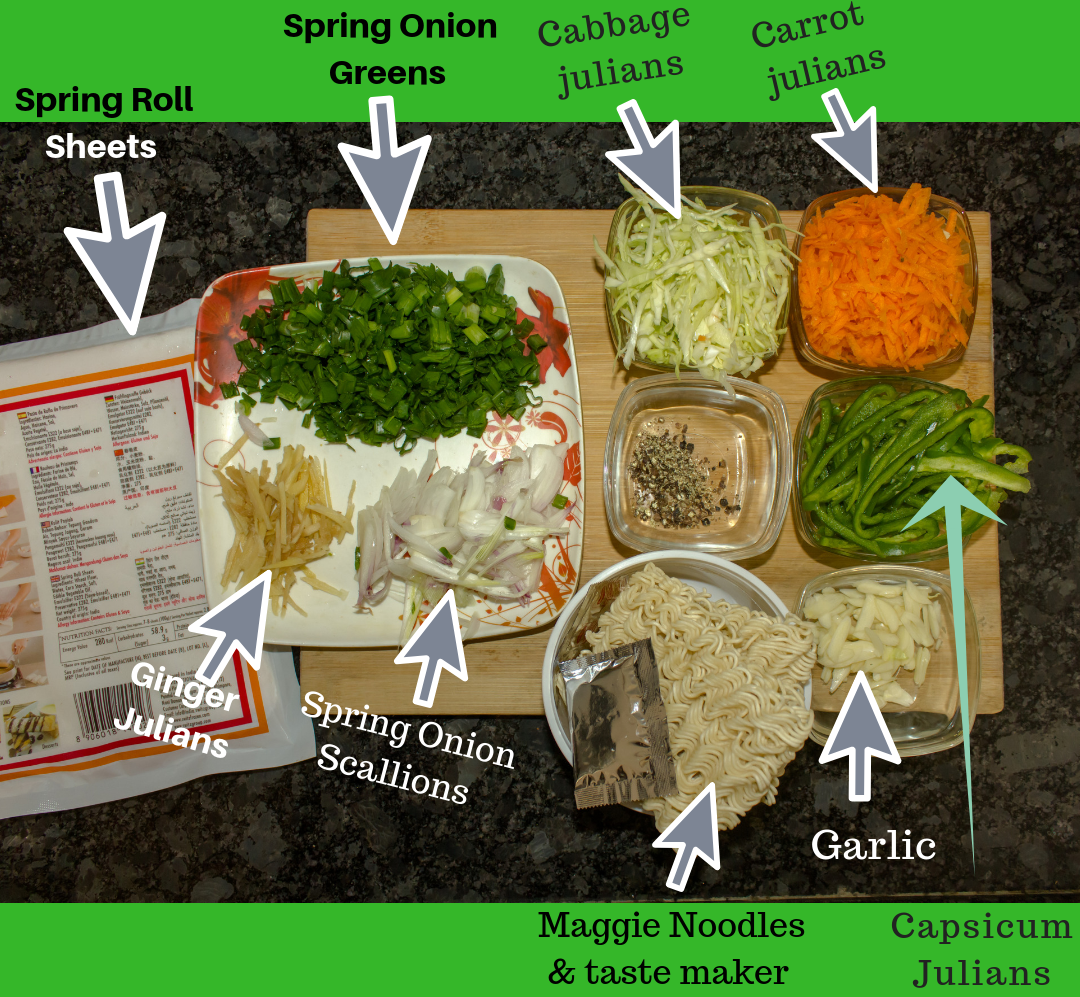 Maggi Noodles Spring Roll Recipe – Food Opium